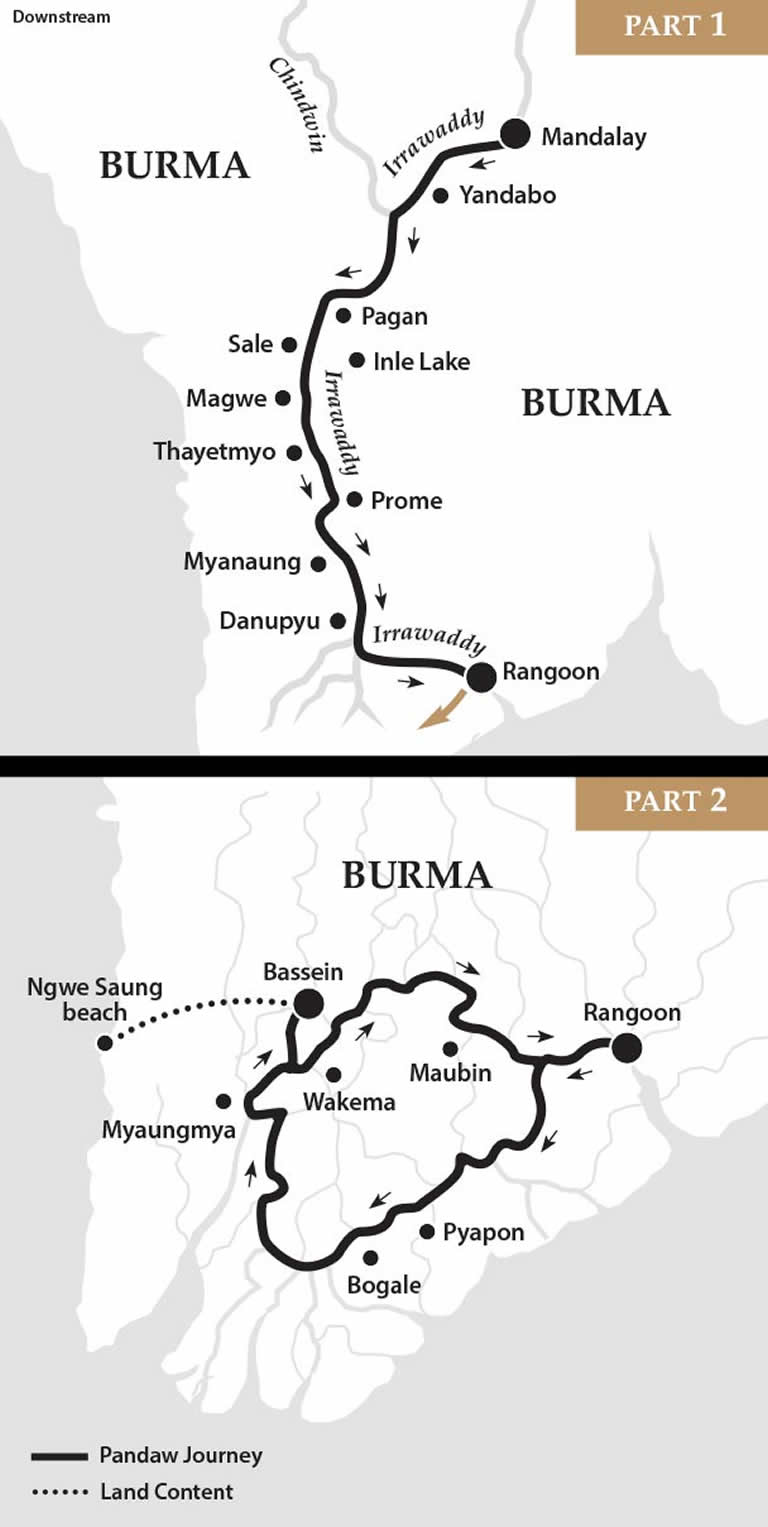 River Cruise Itinerary for The Irrawaddy and The Great Irrawaddy Delta ...