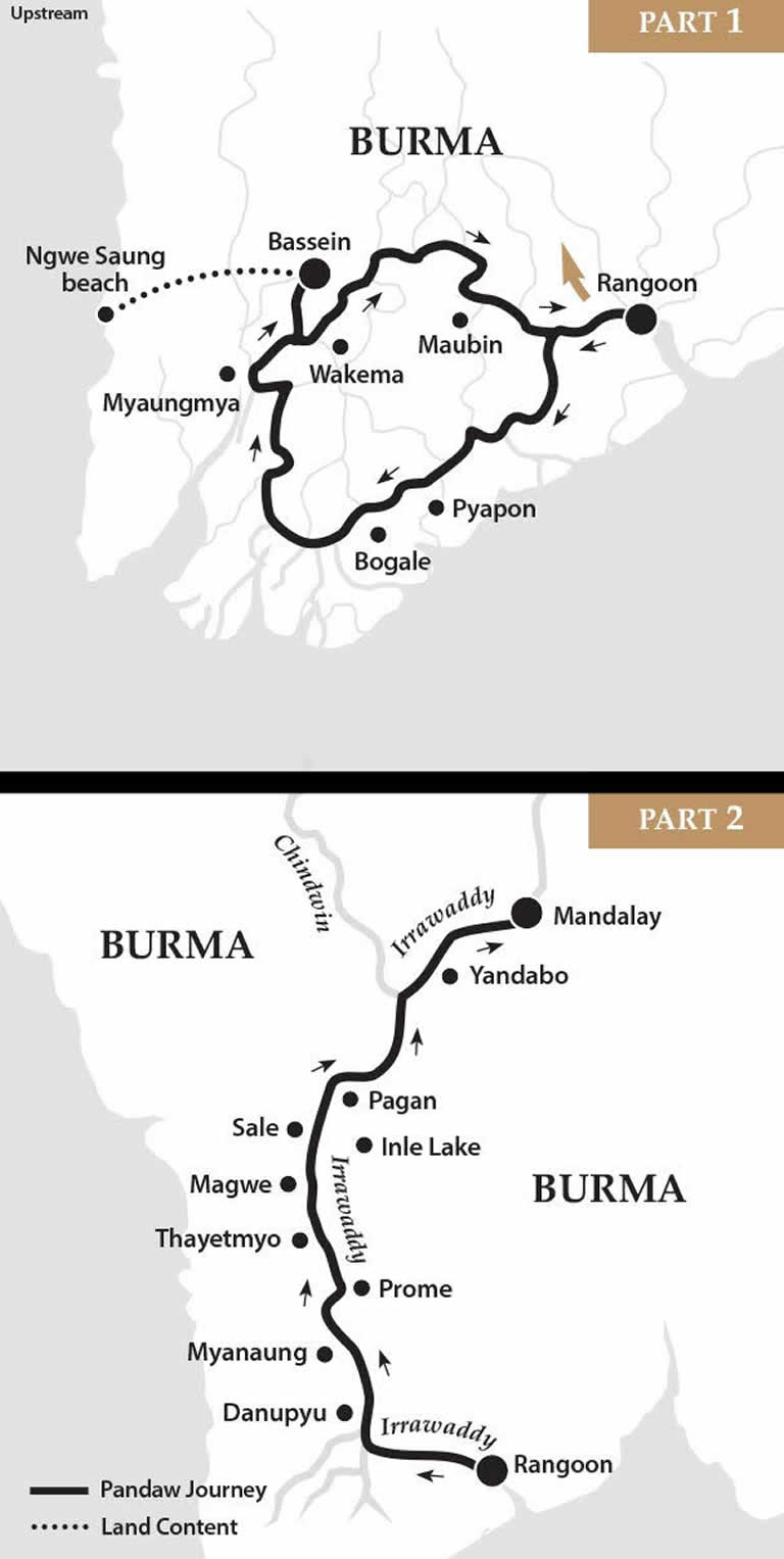 River Cruise Itinerary for The Irrawaddy and The Great Irrawaddy Delta ...