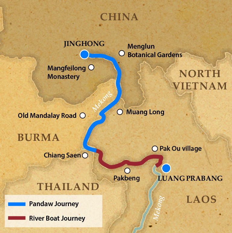 Mekong River Map China