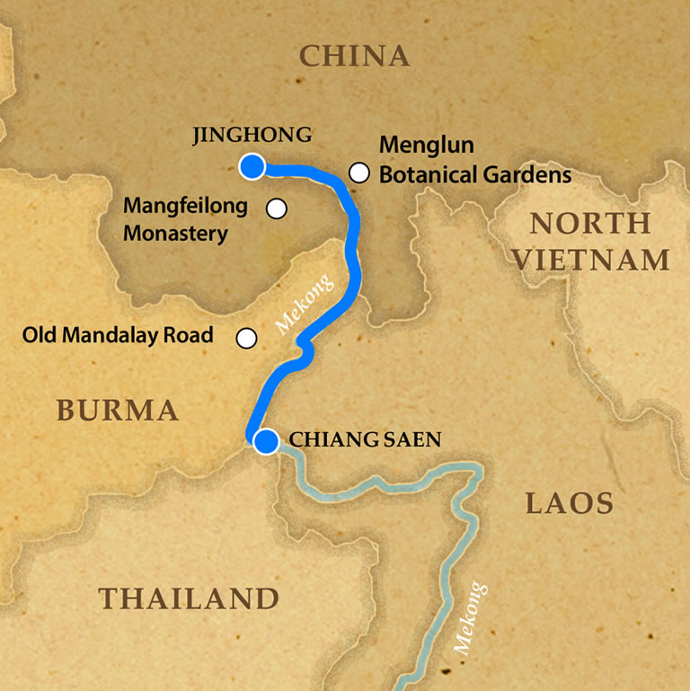 River Cruise Itinerary for The Mekong to China | Pandaw.com